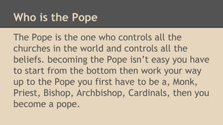 Church hierarchy Pope | PPT