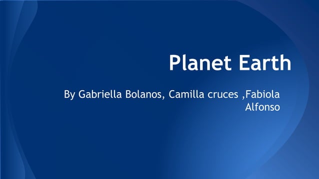 Planet Earth | PPT
