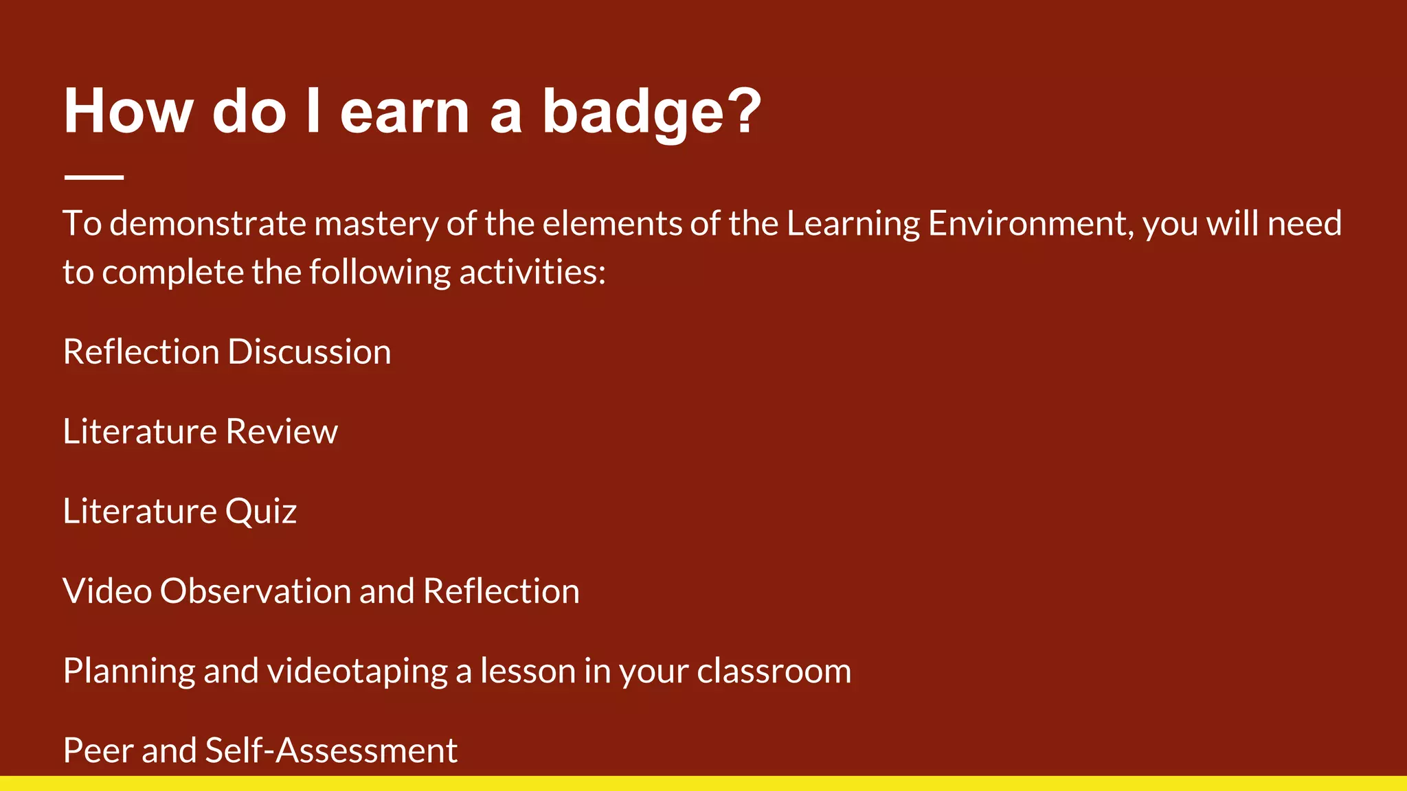 Introduction to Badges | PPTX | Education
