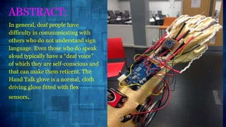 hand talk sound glove | PPTX