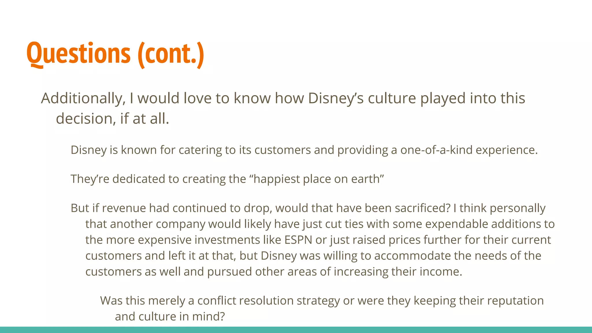 Disney vs. Financial Conflict | PPTX