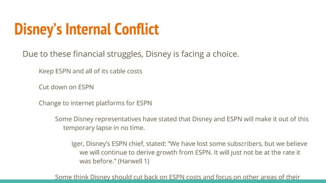 Disney vs. Financial Conflict | PPT