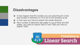 Linear Search Presentation | PPTX