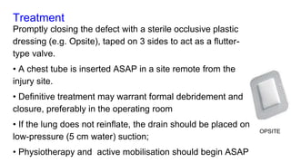Thoracic Injury and Trauma | PPTX