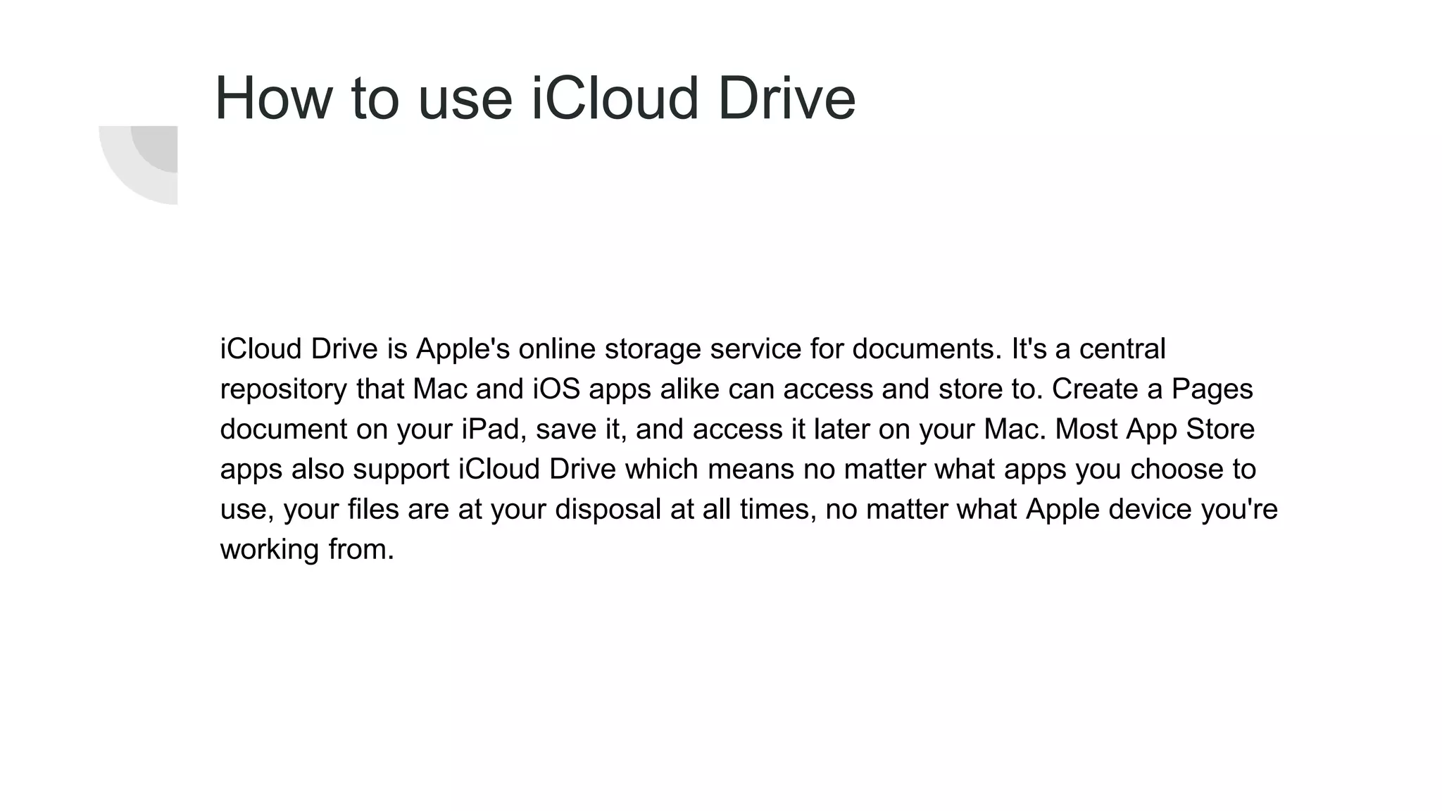 iCloud Powerpoint presentation | PPTX