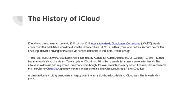 iCloud Powerpoint presentation | PPTX