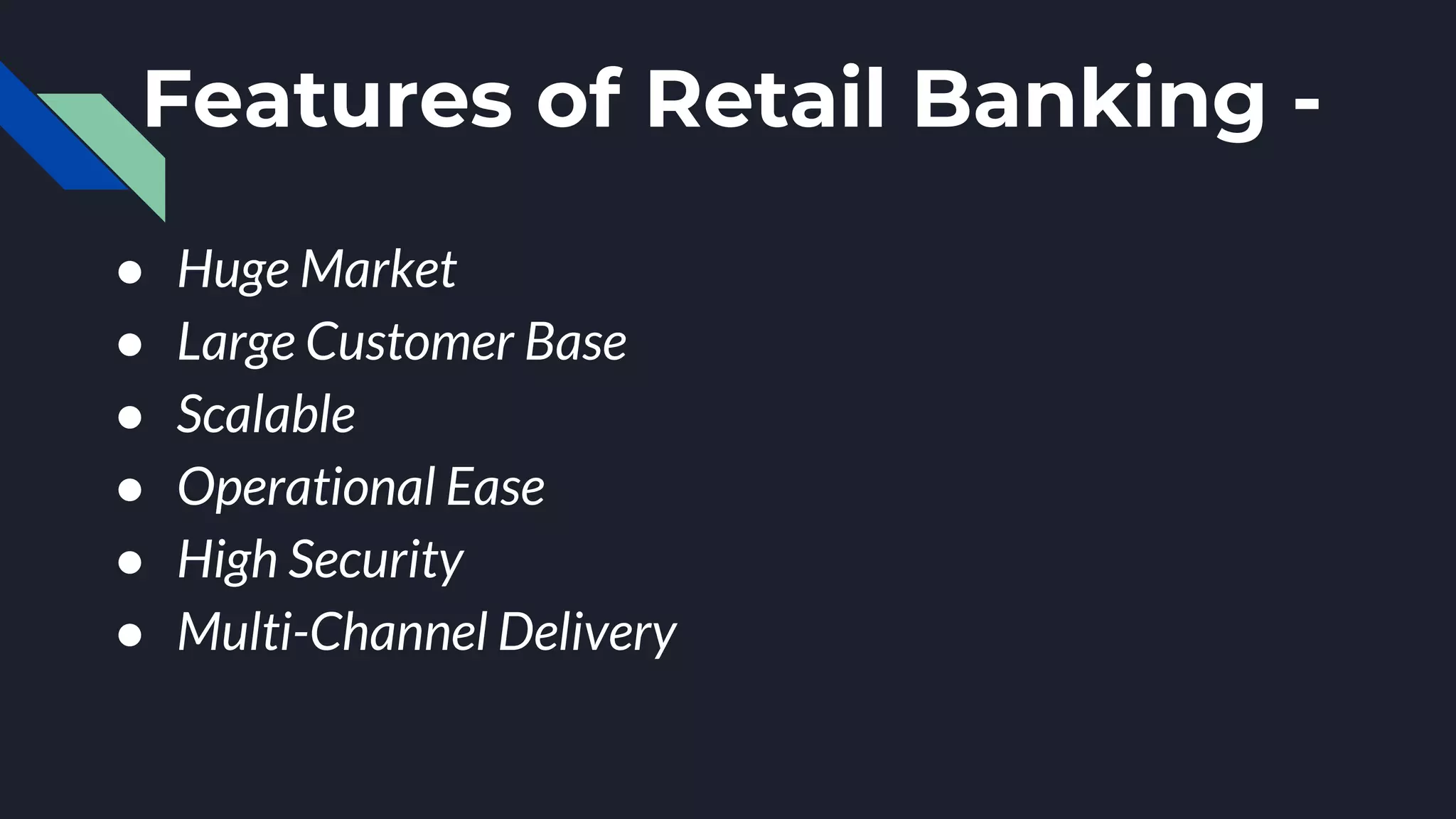 Retail Banking | PPT