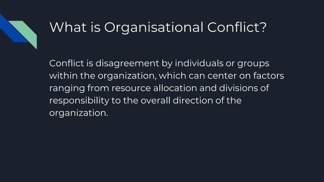 Organizational Conflicts | PPTX
