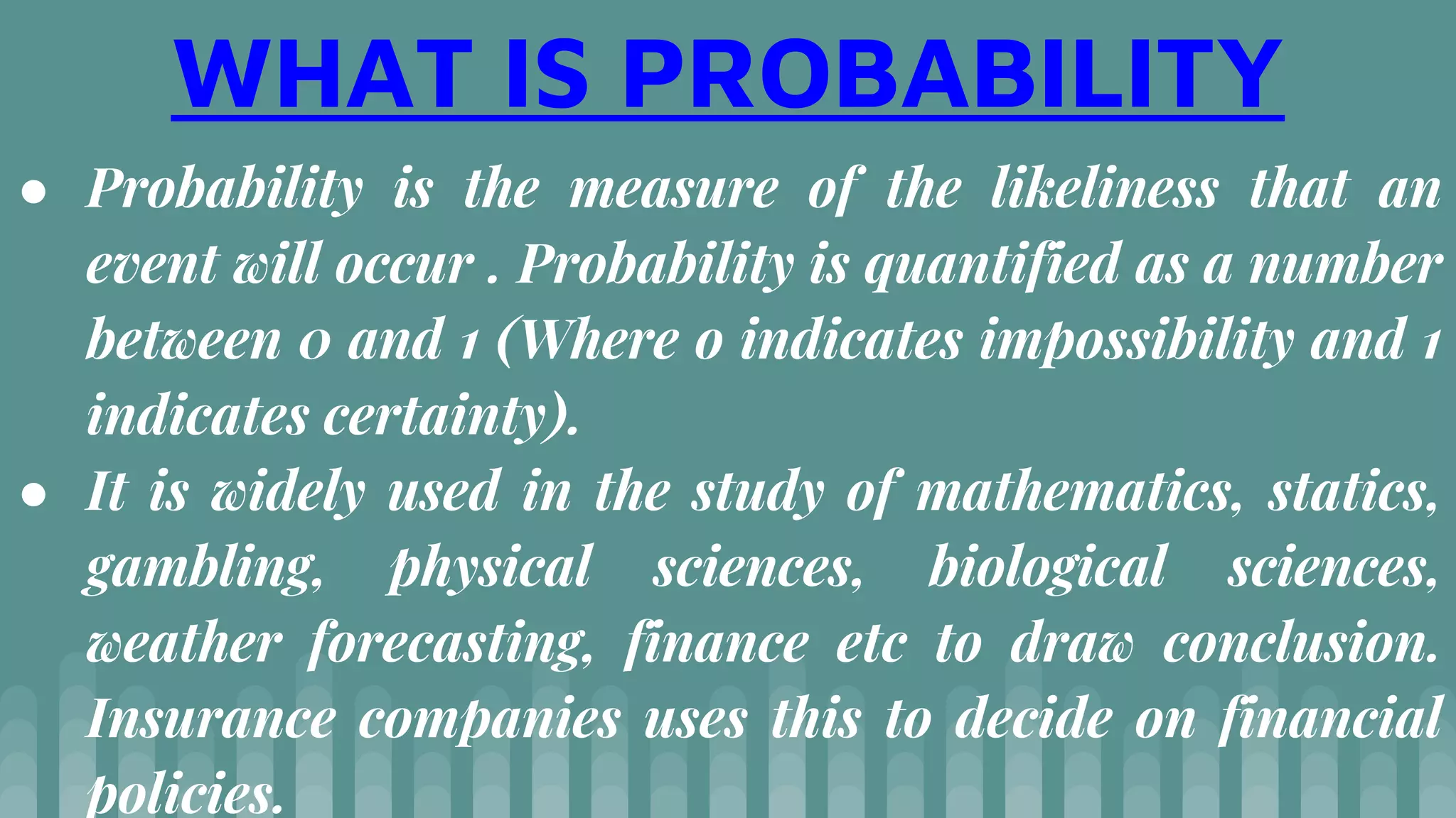 PROBABILTY PRIYANSHI MAHESHWARI BSC I 2018 | PPT