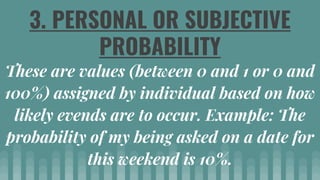 PROBABILTY PRIYANSHI MAHESHWARI BSC I 2018 | PPT