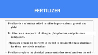 fertilizer and pesticides | PPTX