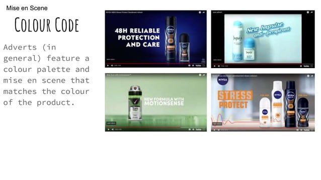 Deodorant Adverts: Codes and Conventions | PPT