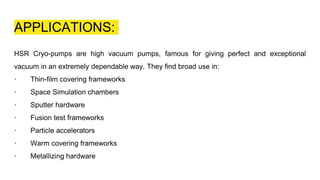 HSR Cryogenic Pumps | PPTX