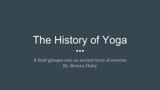 The History of Yoga | PPTX