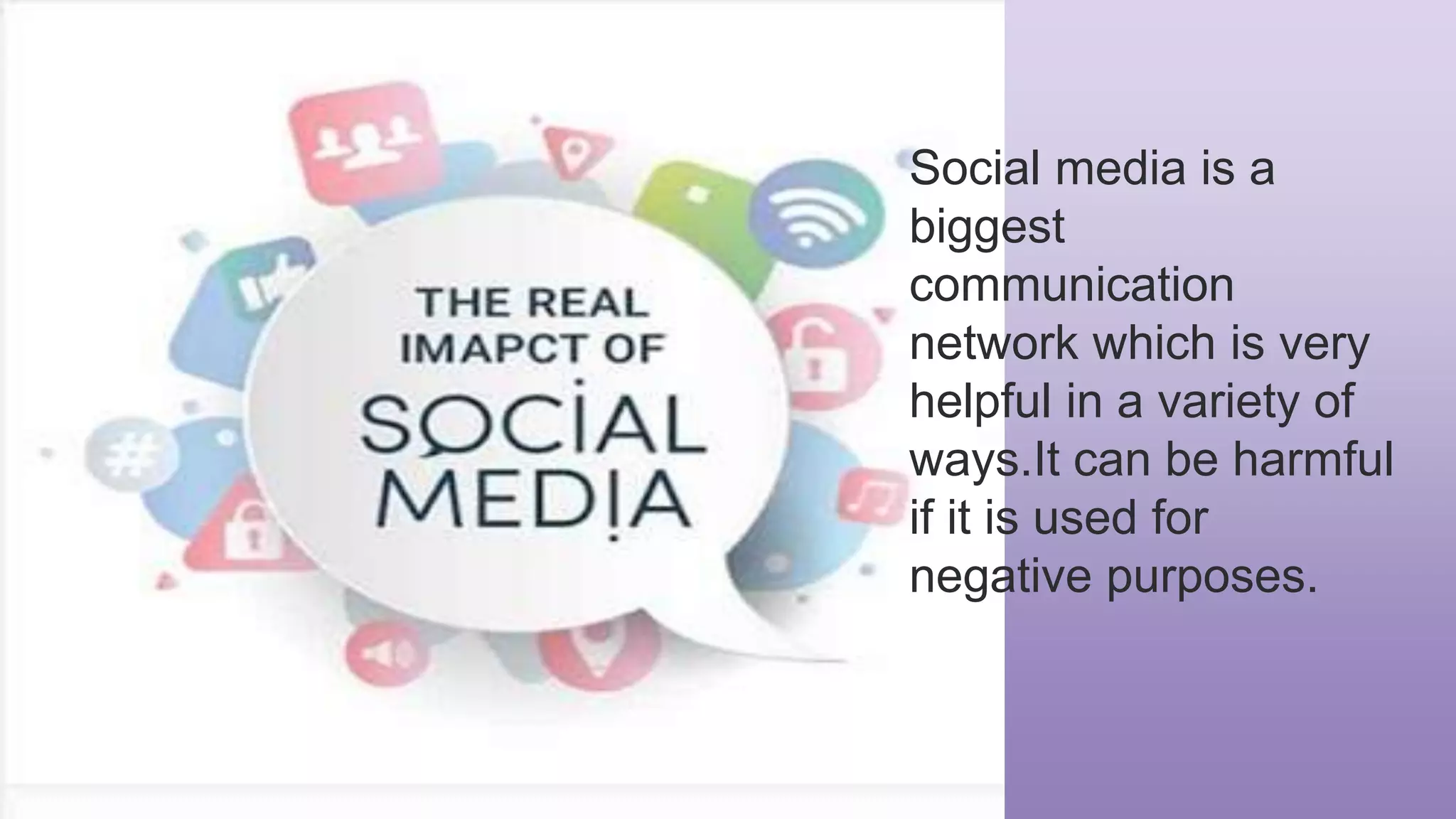 Social media and its Impacts on society | PPTX