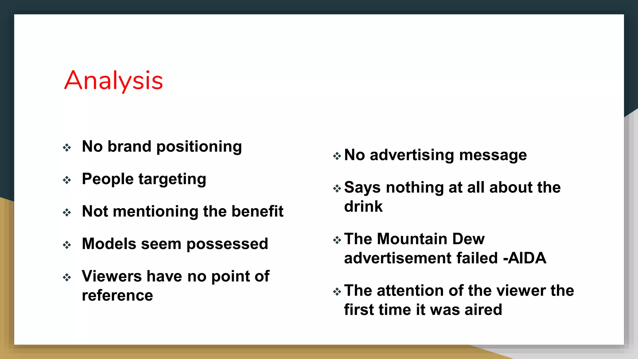 Advertisement analysis | PPTX | Oral care | Personal Care