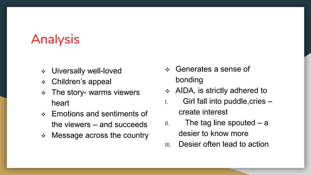Advertisement analysis | PPT