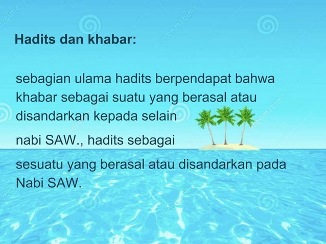 Hadits, Sunnah, Atsar, dan Khabar | PPTX