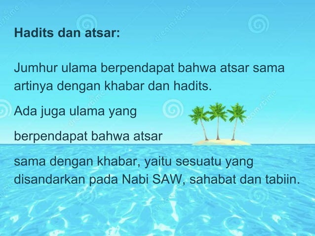 Hadits, Sunnah, Atsar, dan Khabar | PPTX