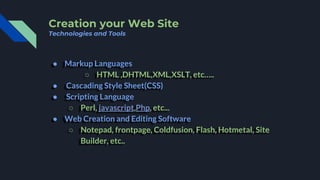 Introduction of web desiging | PPT