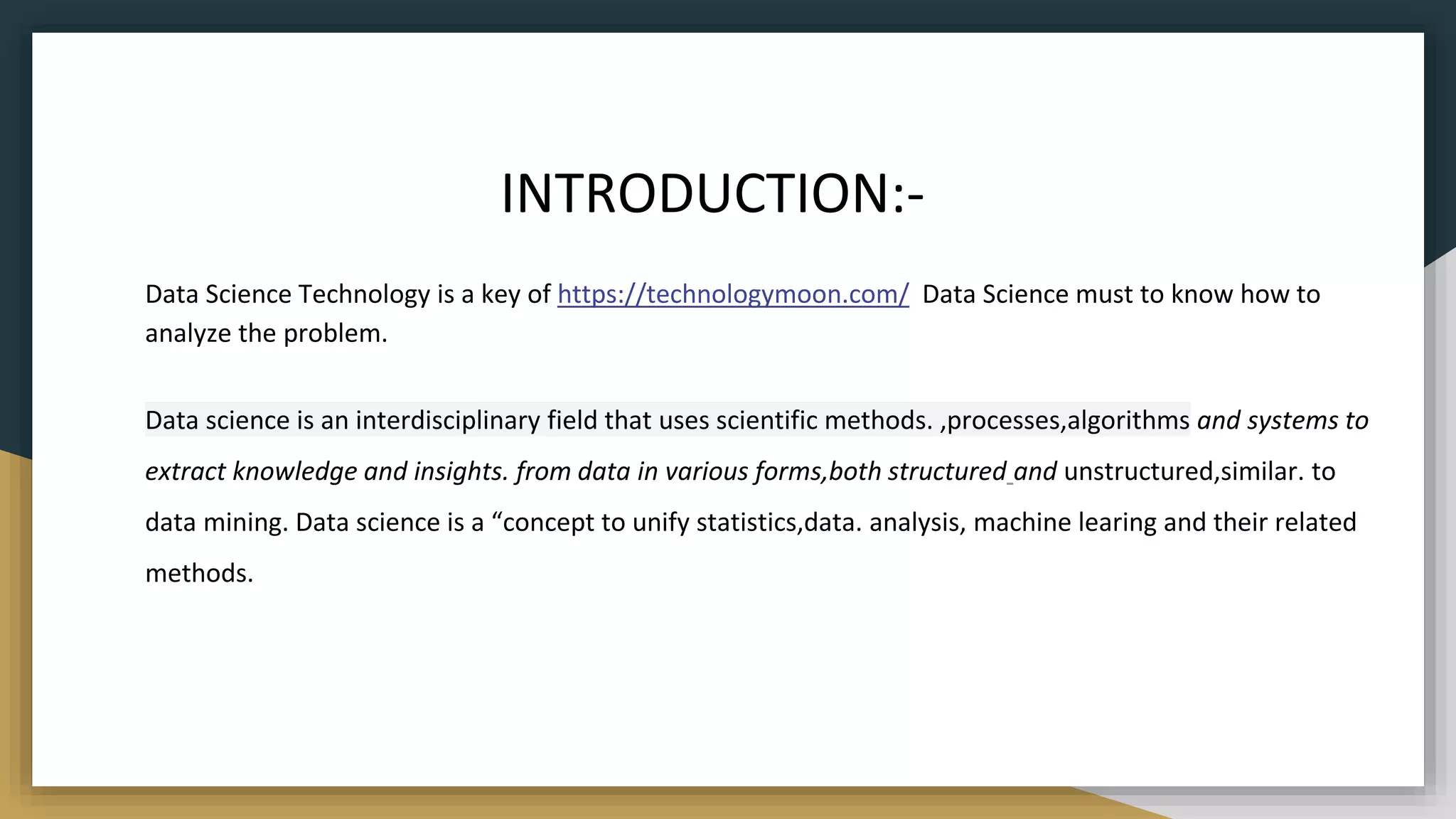 data science | PPTX | Science
