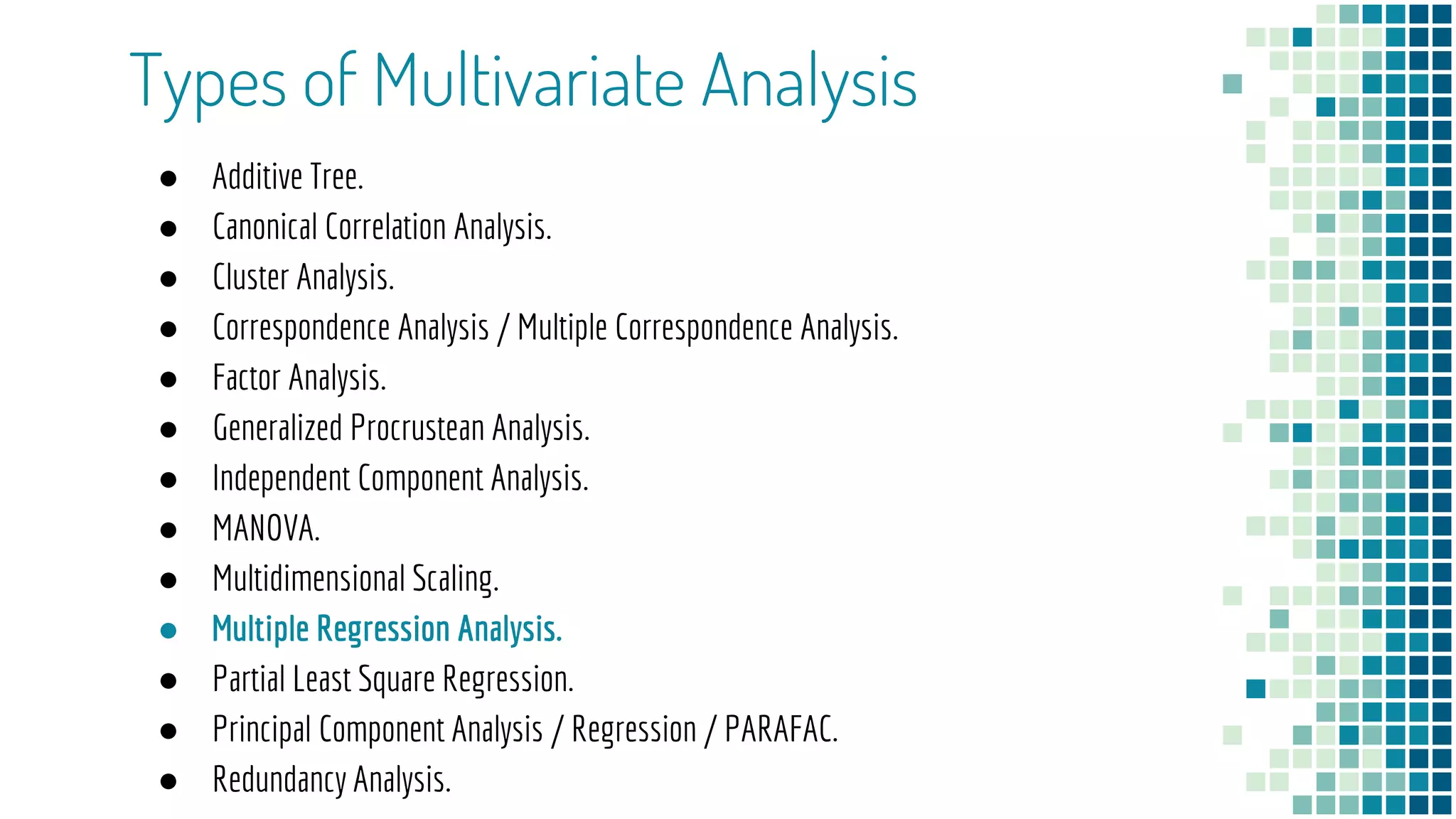 Multivariate analysis - Multiple regression analysis | PPTX Multivariate analysis - Multiple regression analysis | PPTX