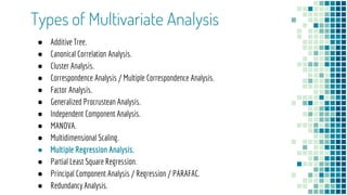 Multivariate analysis - Multiple regression analysis | PPTX