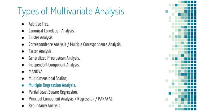 Multivariate analysis - Multiple regression analysis | PPTX ...