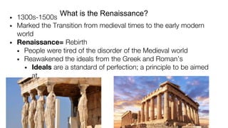 The Birth of the Renaissance | PPTX