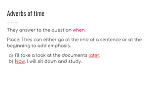 Adverbs in English | PPT