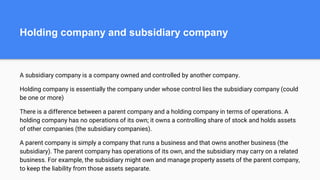 Kinds of Companies | PPTX
