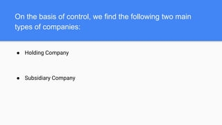Kinds of Companies | PPTX