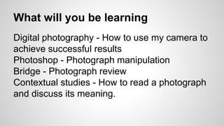 GCSE Photography intro | PPTX