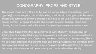 THRILLER GENRE CONVENTIONS | PPT