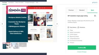 I will create wordpress website using elementor pro or any builder | PPT