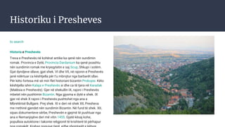 presheva qyteti qe e dua | PPTX