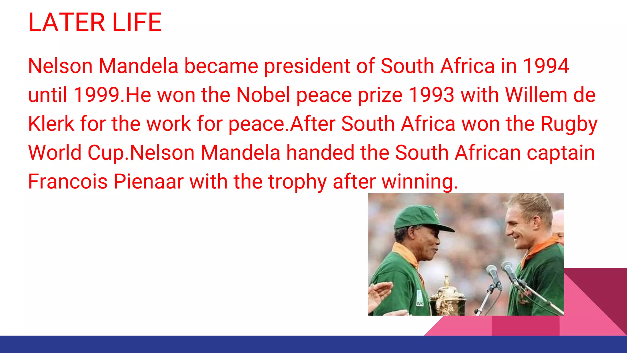 Nelson Mandela by Niall | PPTX