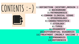 SMALLPOX ( Pathophysiology and Health Education Presentation ) | PPTX