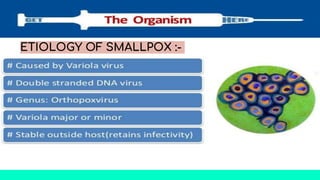 SMALLPOX ( Pathophysiology and Health Education Presentation ) | PPTX
