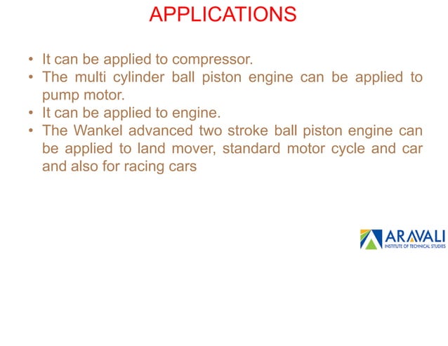 Presentation of ball piston engine | PPT