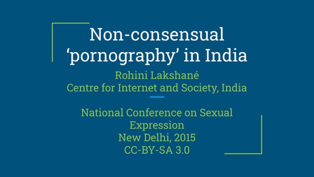 Non-consensual intimate imagery in India | PPT