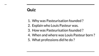 Who Was Louis Pasteur ? | PPT