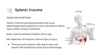indication for splenectomy | PPTX