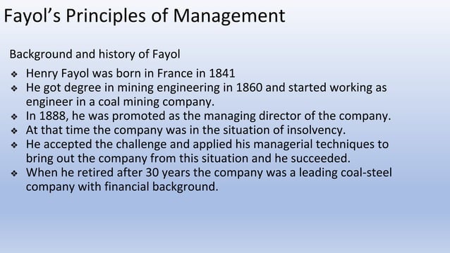 Henri Fayol's 14 Principles of Management | fayol's principles of ...