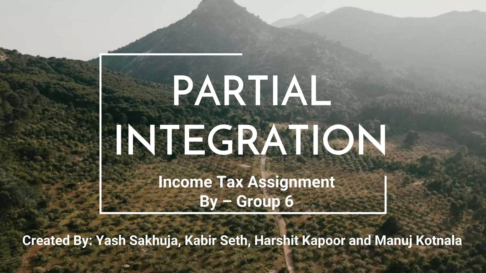 Partial integration Scheme | PPTX