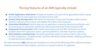 How Does an Admission Management System Facilitate Real-Time Tracking | PPT