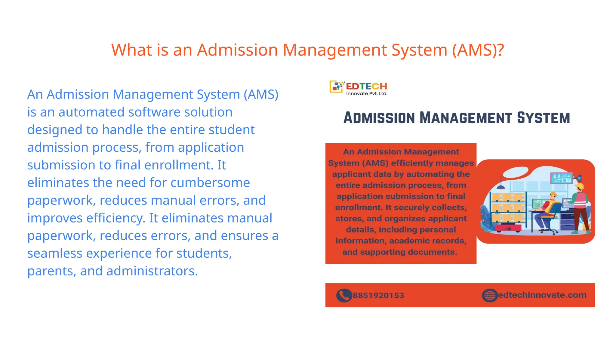 How Does an Admission Management System Manage Applicant Data | PPTX