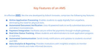How Can an Admission Management System Help with Reporting | PPT
