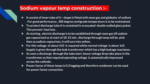 Sodium vapour lamp | PPTX | Chemistry | Science