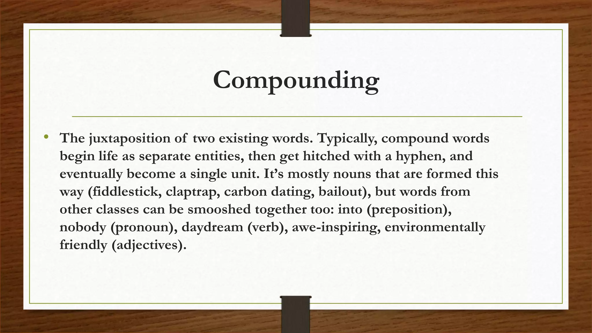 Making New Words | PPTX